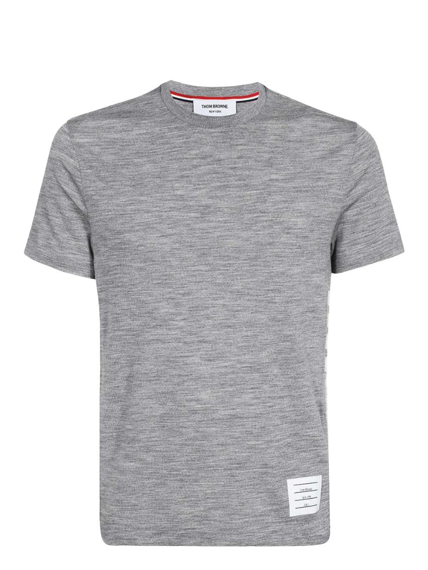 THOM BROWNE Thom Browne Logo Patch Crewneck T-Shirt
